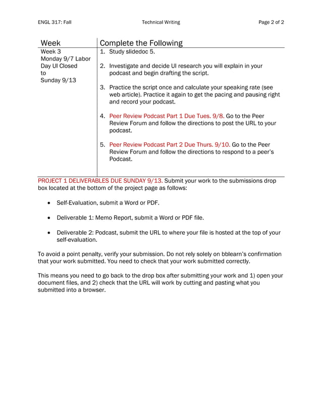 Project1 schedule engl317_ada-fall | PDF