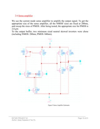Project Report Of SRAM Design | PDF