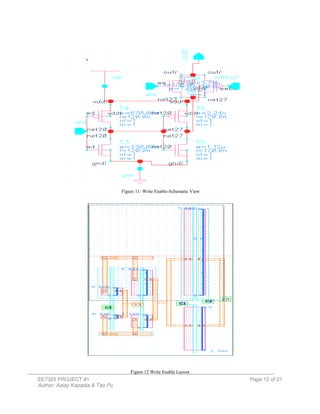 Project Report Of SRAM Design | PDF