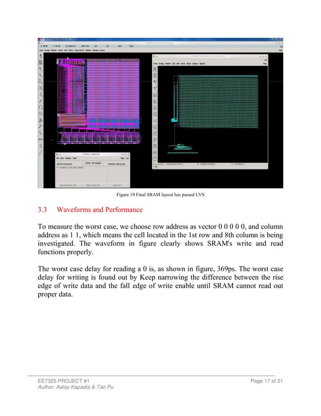 Project Report Of SRAM Design | PDF | Computer Peripherals | Computing