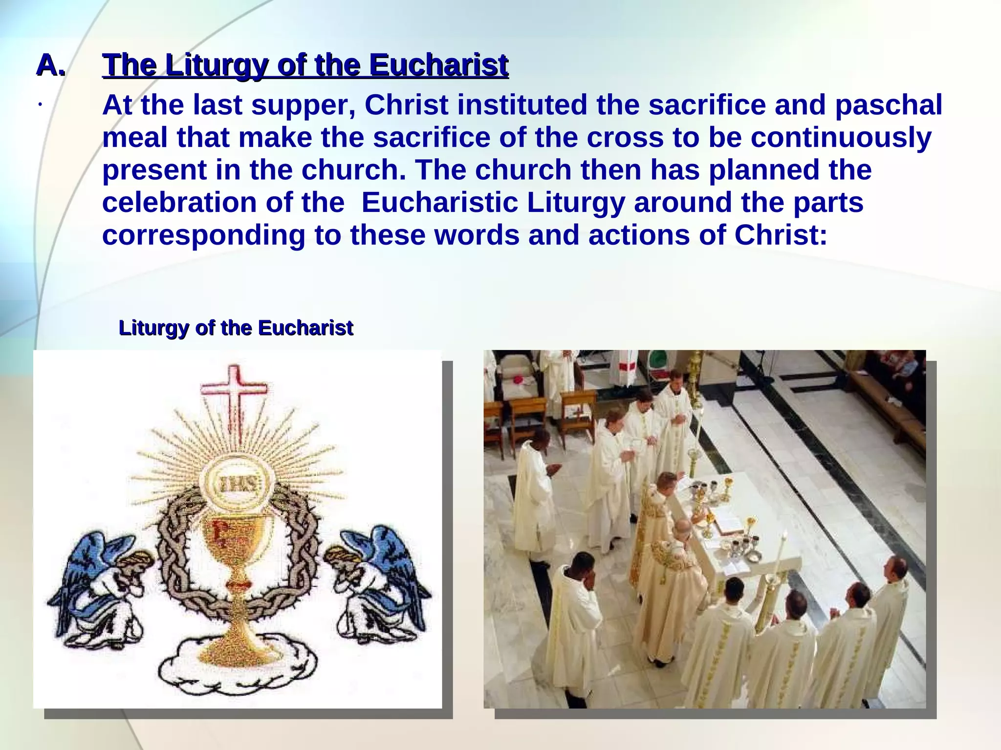 HOLY EUCHARIST and BASIC CATECHISM OF THE HOLY MASS | PPT