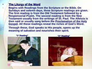 HOLY EUCHARIST and BASIC CATECHISM OF THE HOLY MASS | PPT