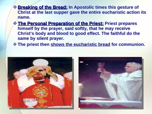 HOLY EUCHARIST and BASIC CATECHISM OF THE HOLY MASS | PPT
