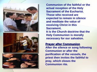 HOLY EUCHARIST and BASIC CATECHISM OF THE HOLY MASS | PPT