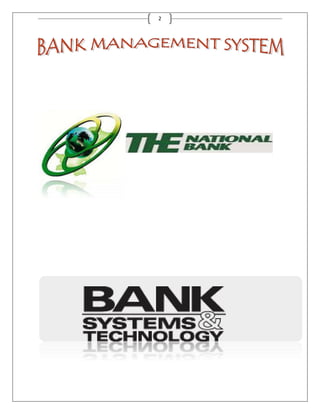 documentation on bank management system | DOCX