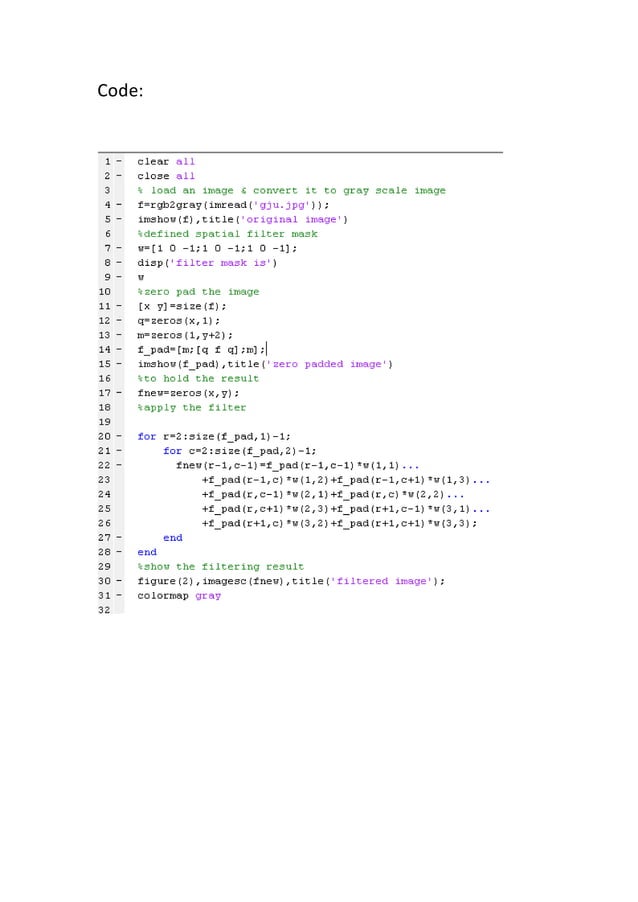 Image Processing using Matlab ( using a built in Matlab function(Histogram equalization ). | PDF