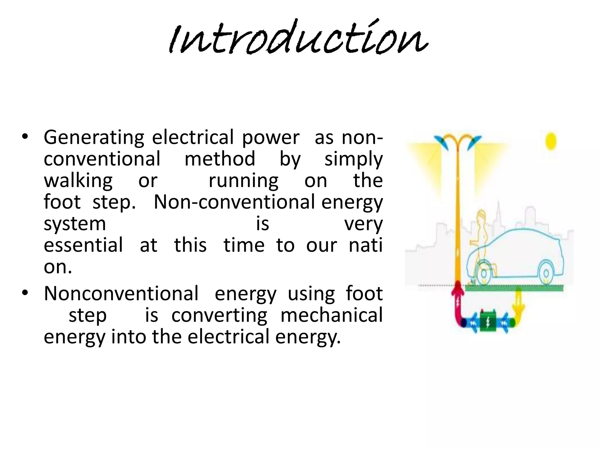 foor step power generation ppt | PPTX