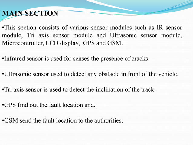 RAILWAY TRACK GEOMETRY SURVEYING SYSTEM | PPTX | Computer Peripherals ...