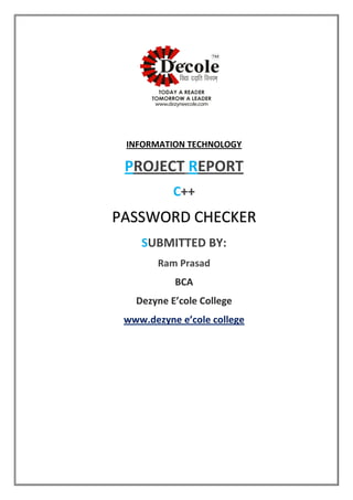 Ram Prasad , BCA Third Year | PDF