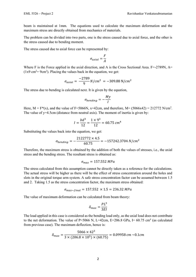 Torque Arm Modeling, Simulation & Optimization using Finite Element Methods | PDF