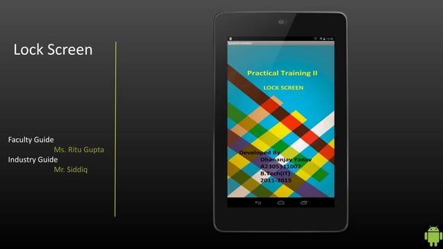 Android Lock Screen | PPT