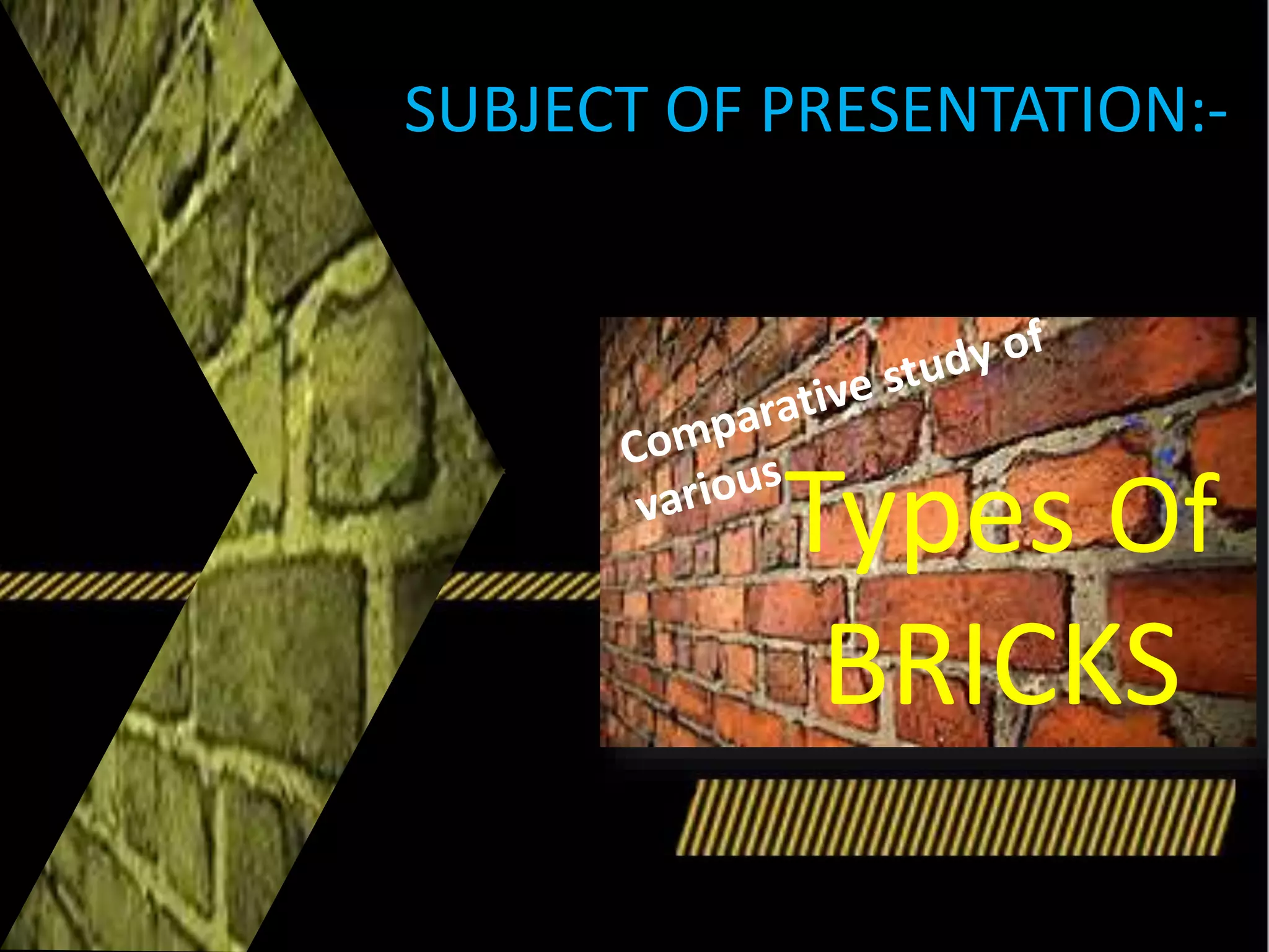 Types Of BriCks | PPTX