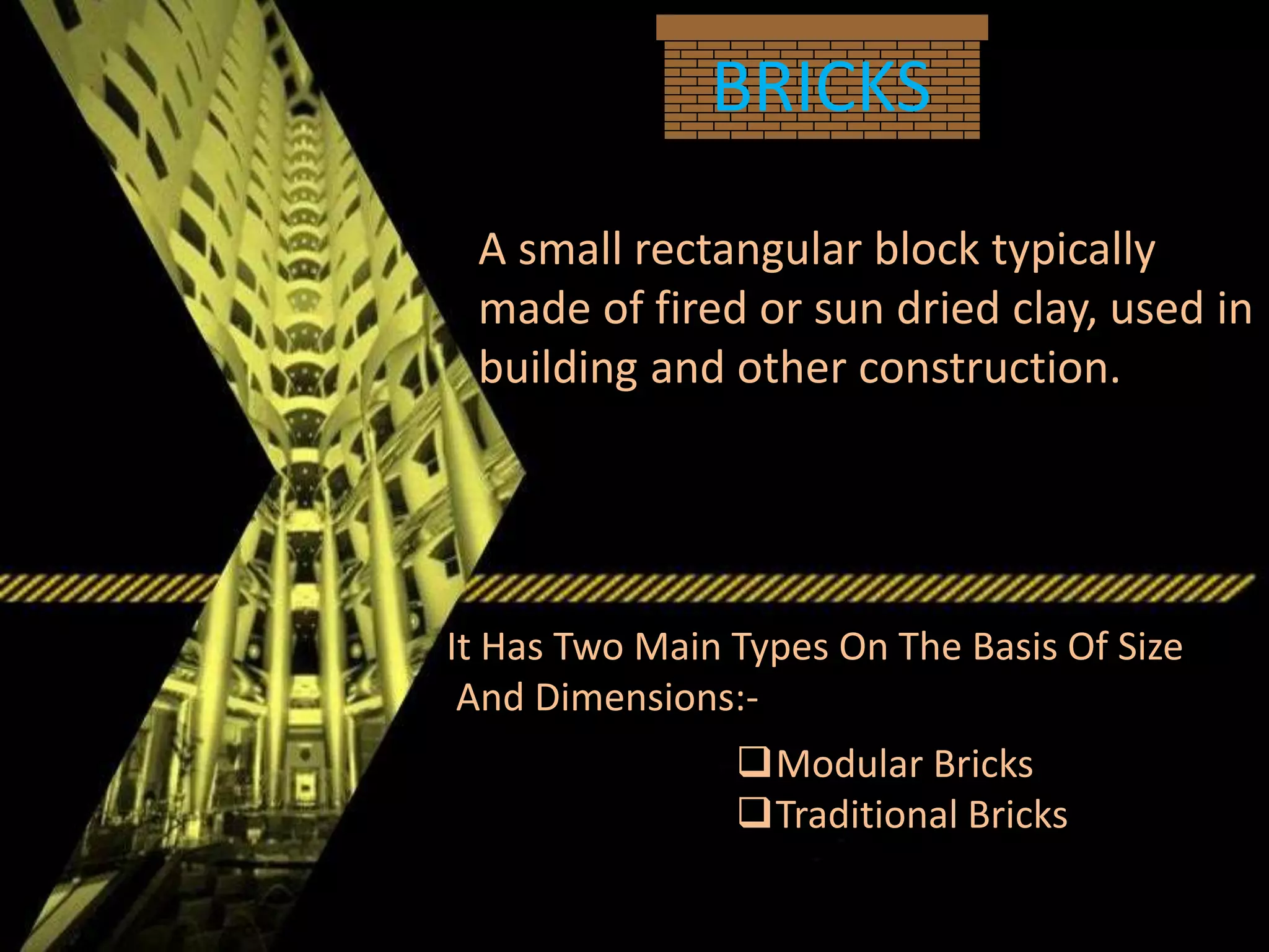 Types Of BriCks | PPTX