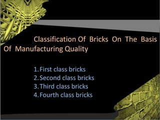 Types Of BriCks | PPTX