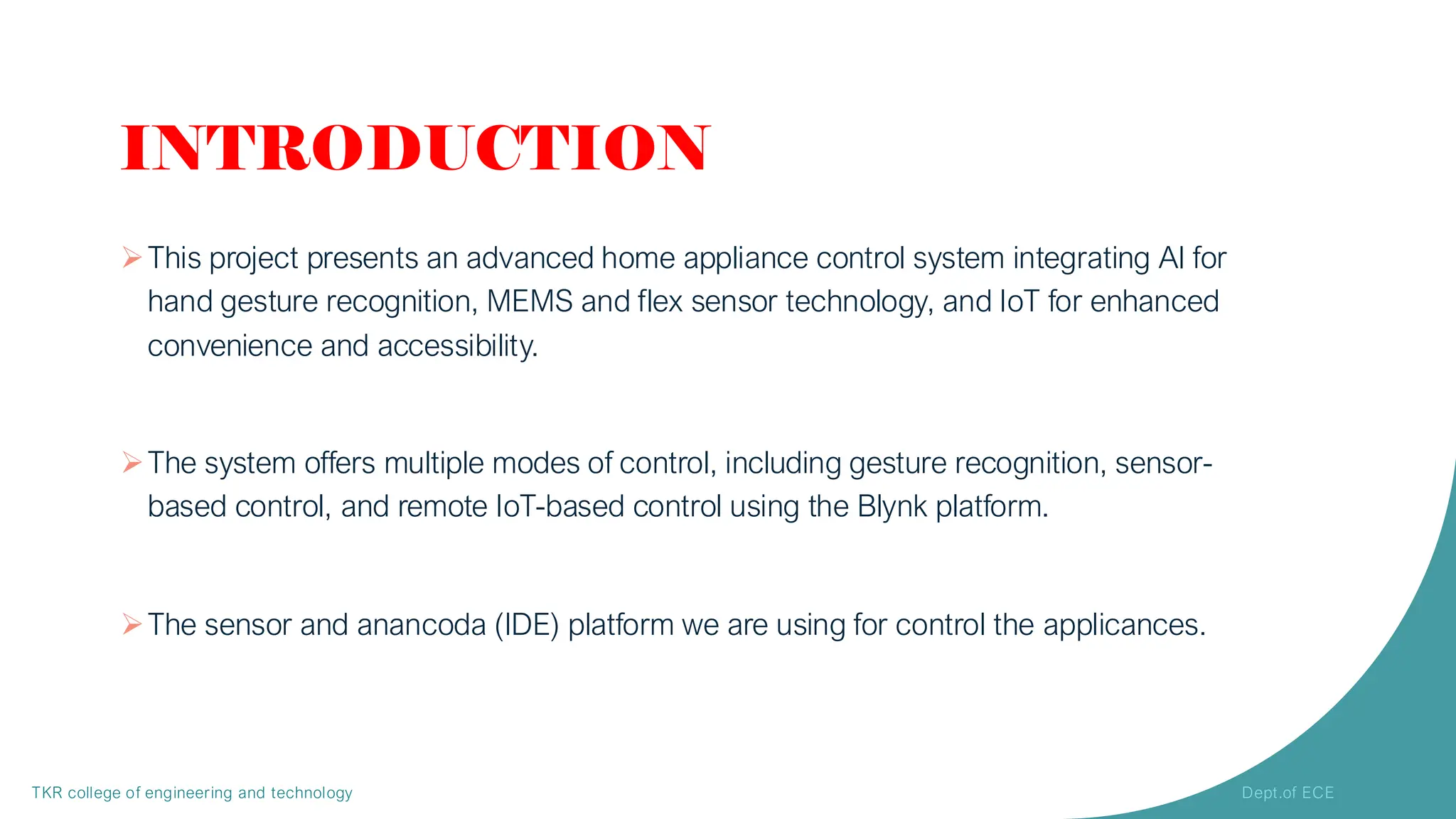 Ai & IOT Based Hand Gesture Home Appliances Control System | PDF