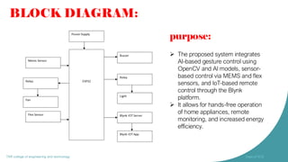 Ai & IOT Based Hand Gesture Home Appliances Control System | PDF