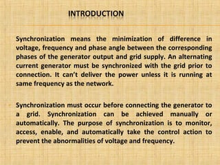 power grid synchronization failure detection | PPT
