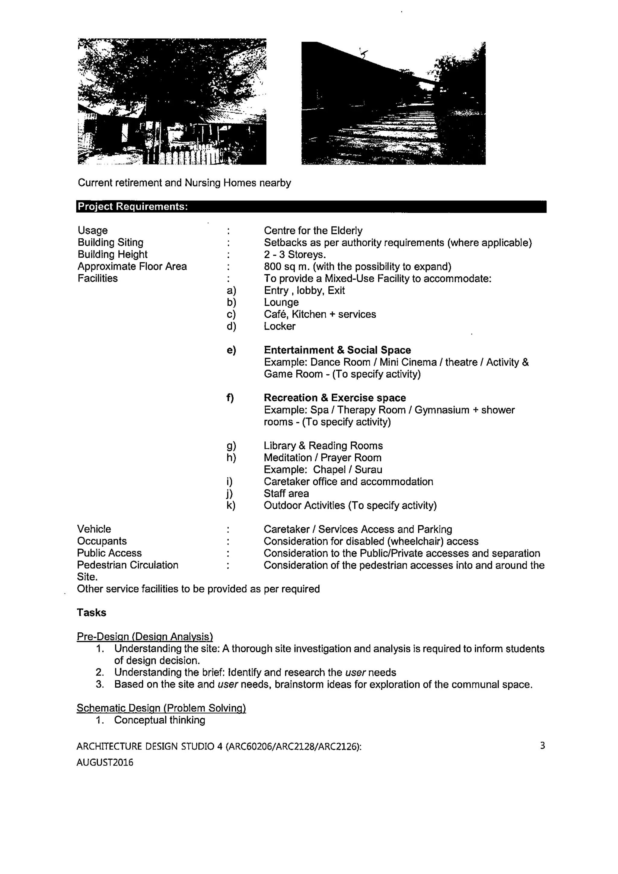 SEM 4 : STUDIO PROJECT 2 BRIEF | PDF
