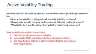 Volatility as an Asset Class | PPT