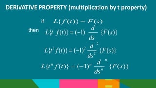 PROPERTIES OF LAPLACE TRANSFORM part 2 | PPT