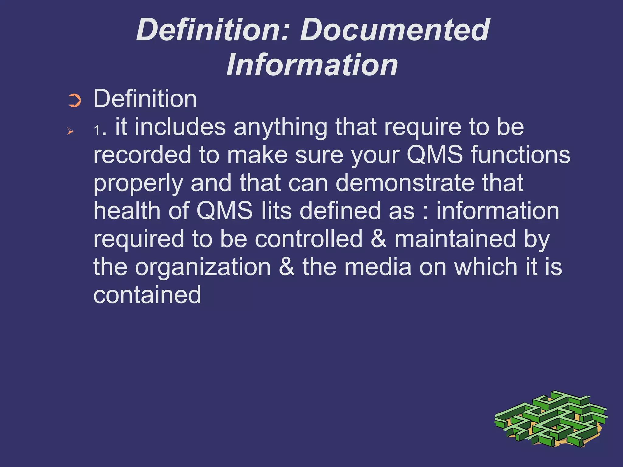 Documented Information | PPTX