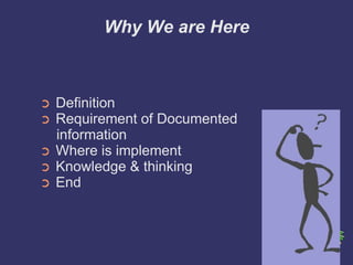 Documented Information | PPTX