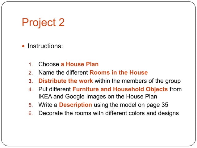 Project 2 our house | PPTX