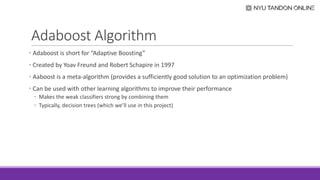 Using Adaboost Algorithm to Enhance the Prediction Accuracy of Decision Trees | PPT