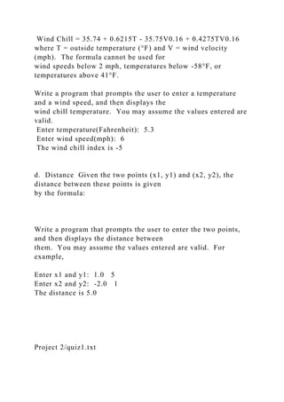 Project 2Project 2.pdfIntroduction to Programming EECS 1.docx | Weather ...