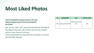 Instagram User Analytics | PDF