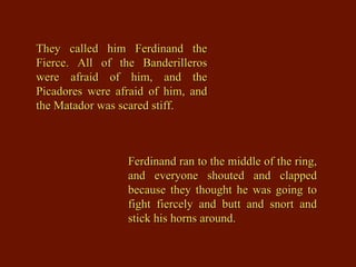 The Story of Ferdinand | PPT | Sports