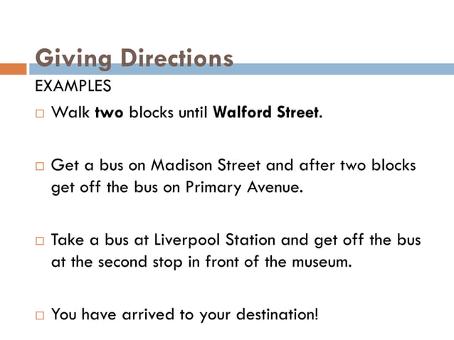 Project 3. How do i get there | PPT