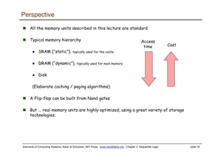 nand2tetris 舊版投影片 -- 第三章 循序邏輯 | PPT