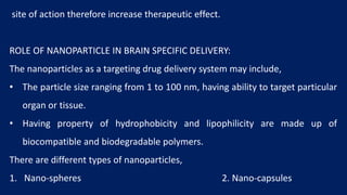 BRAIN TARGETED DRUG DELIVERY | PPTX