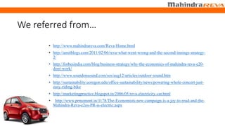 Project 306 mahindra reva | PPT