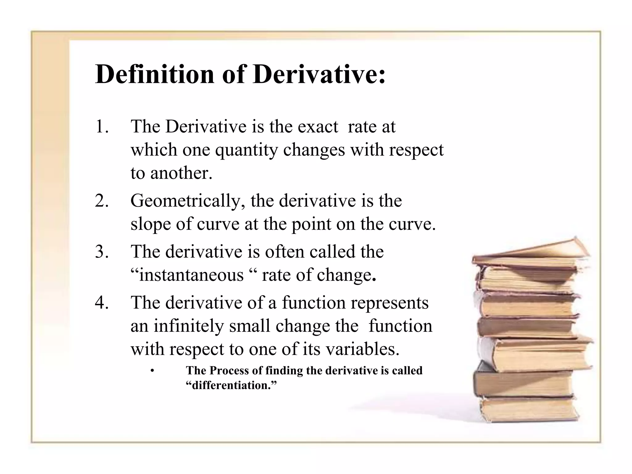 Applications of Derivatives | PPTX