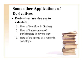 Applications of Derivatives | PPTX