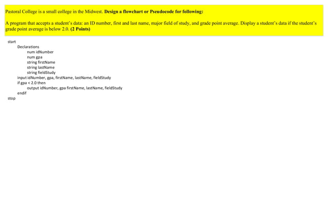 Project 3 - Intro to Programming Logic | PPT