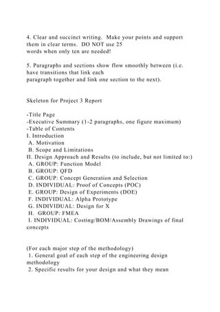 Project 3 Report and Competition Grading Guidelines ME 286 E.docx | Physics | Science