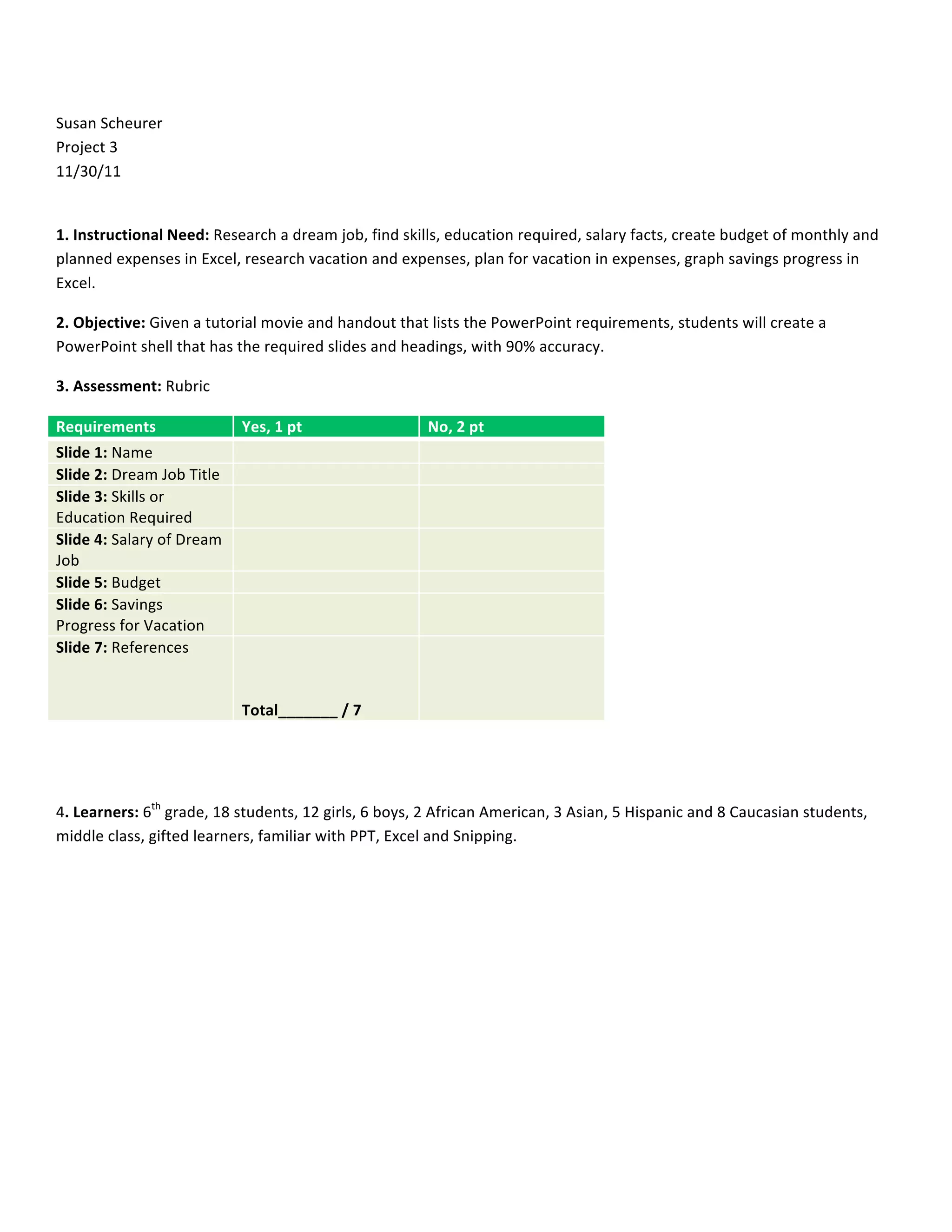 Dream Job Project | PDF