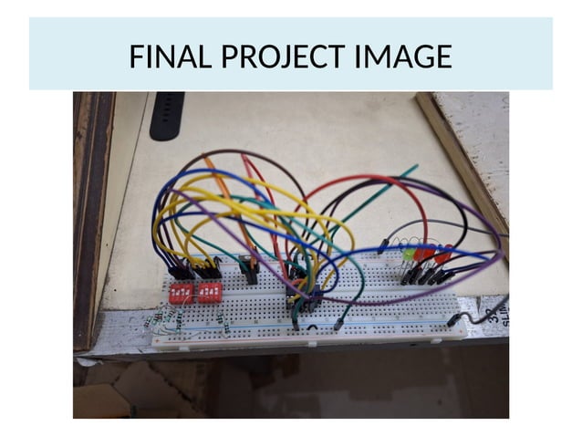 project 4 bit adder circuit using logic gates | PPTX