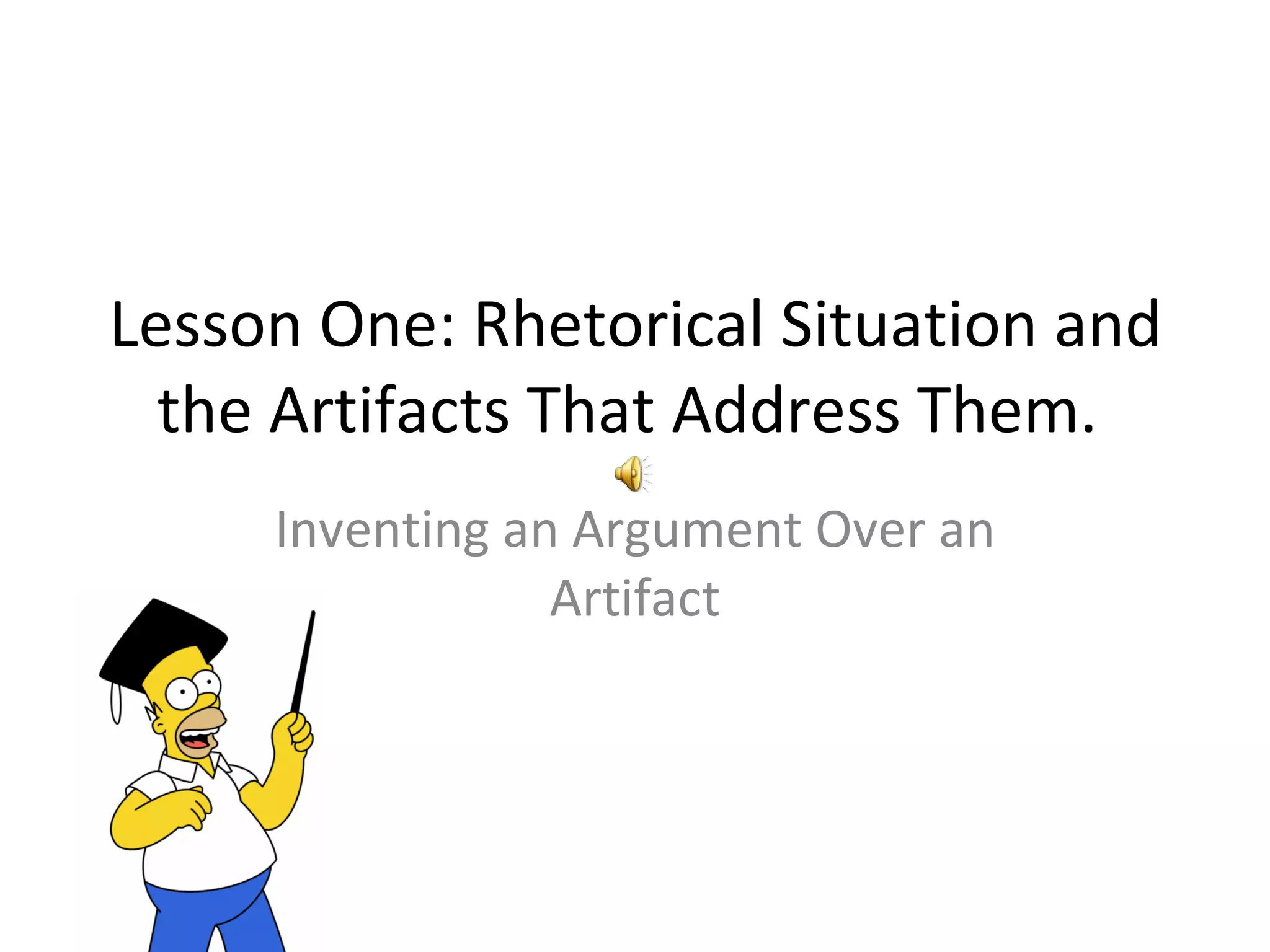 Sweat the Details: Analyzing Artifacts | PPT