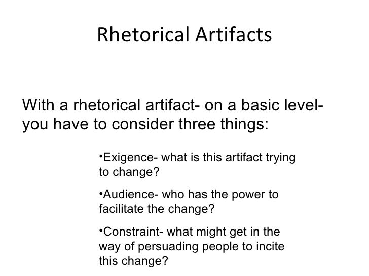 Sweat the Details: Analyzing Artifacts