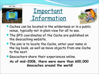 Geocaching presentation | PPT