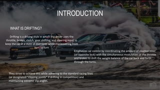 DRIFT COMPETITION CHALLENGE (PROJECT PROPOSAL) | PPT