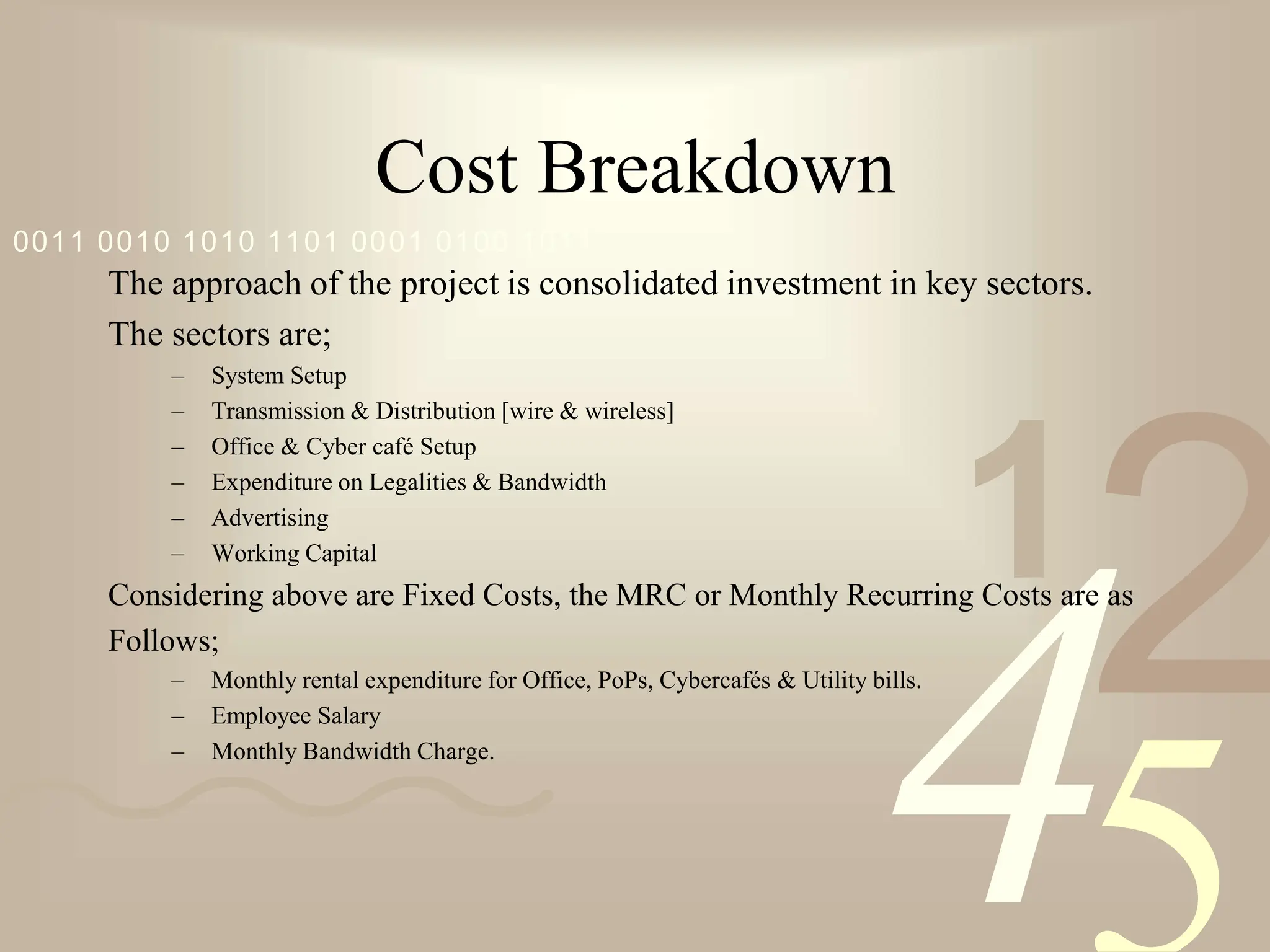 Project 5 an ISP Business model covering all aspects of Inteent service ...