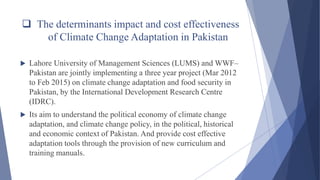 Project about climate change in Pakistan | PPTX