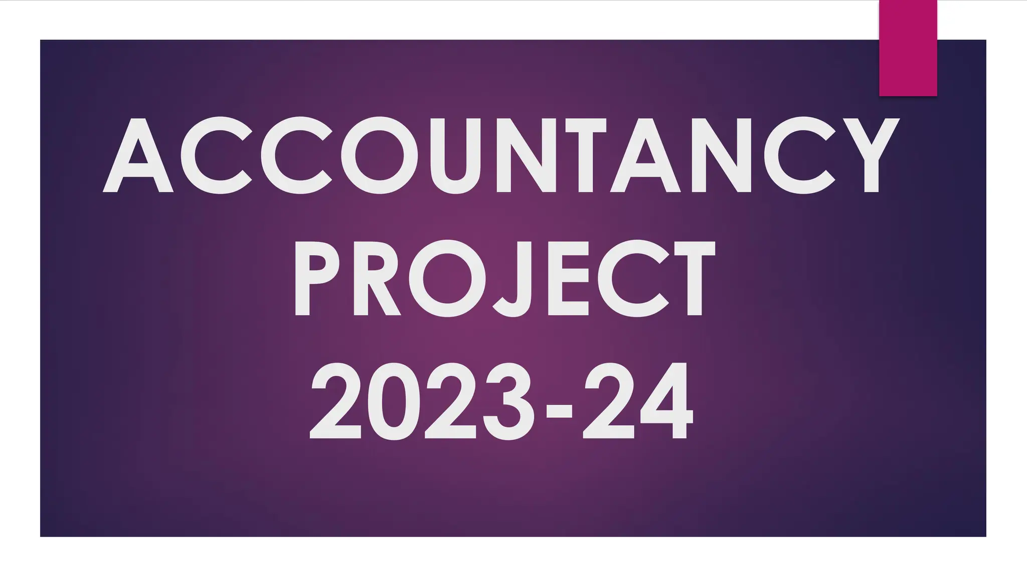 PROJECT ACCOUNTANCY CLASS 12.pdf for grade 12 | PDF