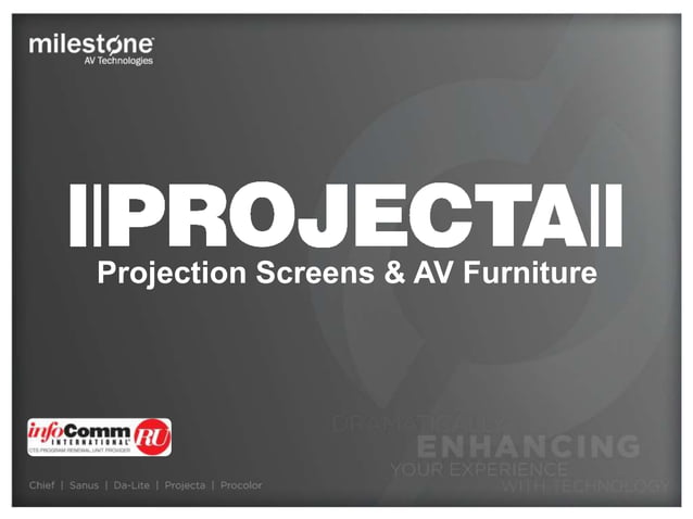 Projecta screens 2013 | PPT
