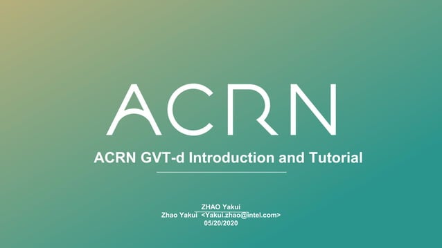 Project ACRN GVT-d introduction and tutorial | PDF | Computer ...